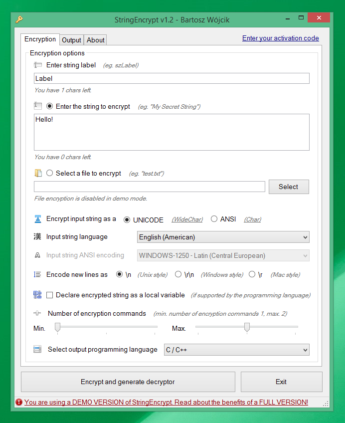 Github Pelockstringencrypt Python Stringencrypt Allows You To Encrypt Strings And Files